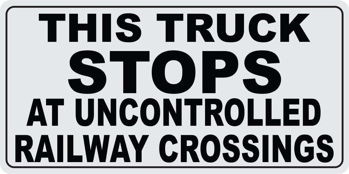 Reflective Railroad Crossing decals – Lighthouse Promotions